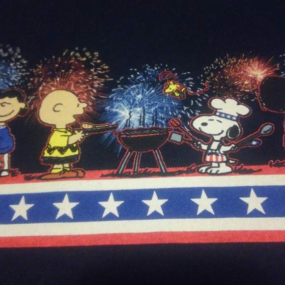 Peanuts | Shirts | Vtg Peanuts 4th Of July Fireworks Summer Shirt ...